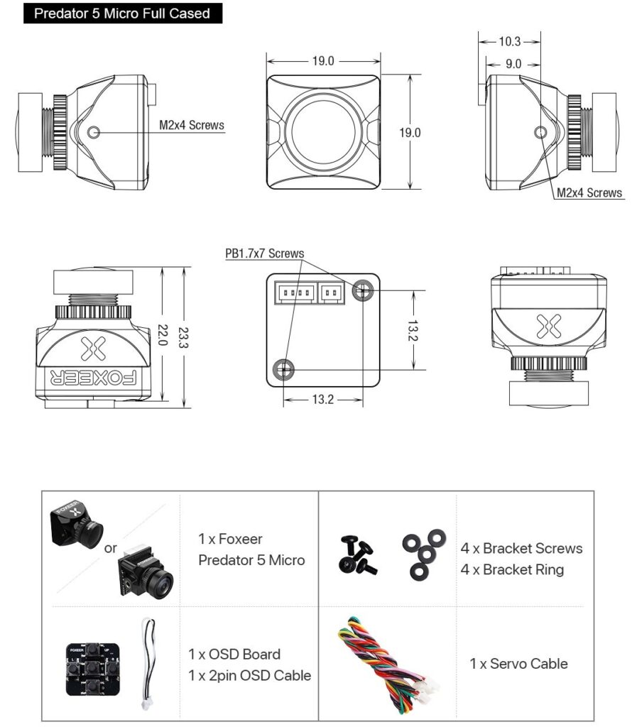 Foxeer Predator 5 Nano super WDR FPV Camera – EMO FPV Drones